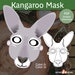 Kangaroo Mask Printable Kangaroo Mask for Kids Australian Animal Mask ...