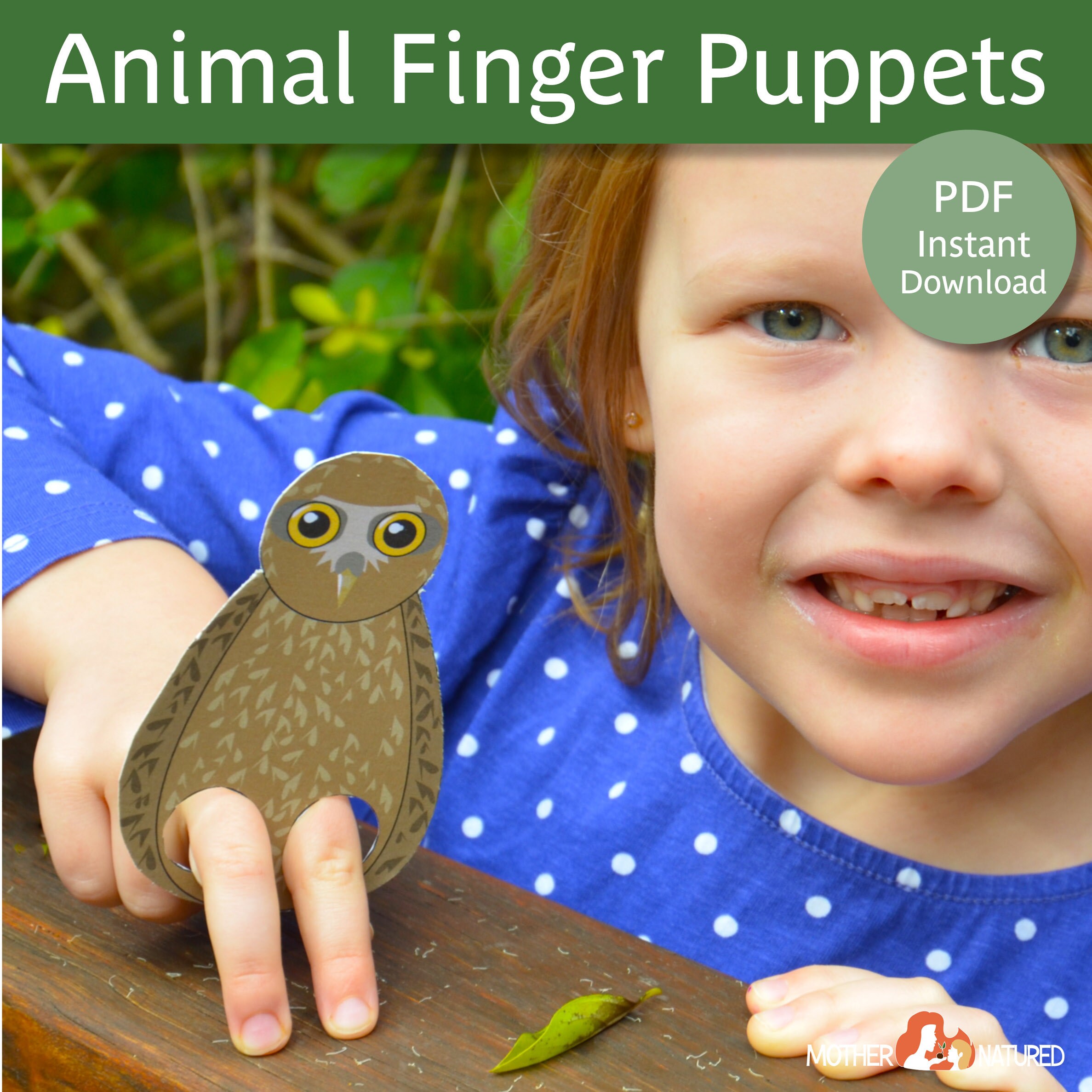 Animal Finger Puppets Finger Puppet Printable (Instant Download) - Etsy