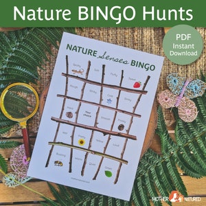 Nature Bingo Activity | Nature Bingo Scavenger Hunt | Nature Bingo Hunt ...