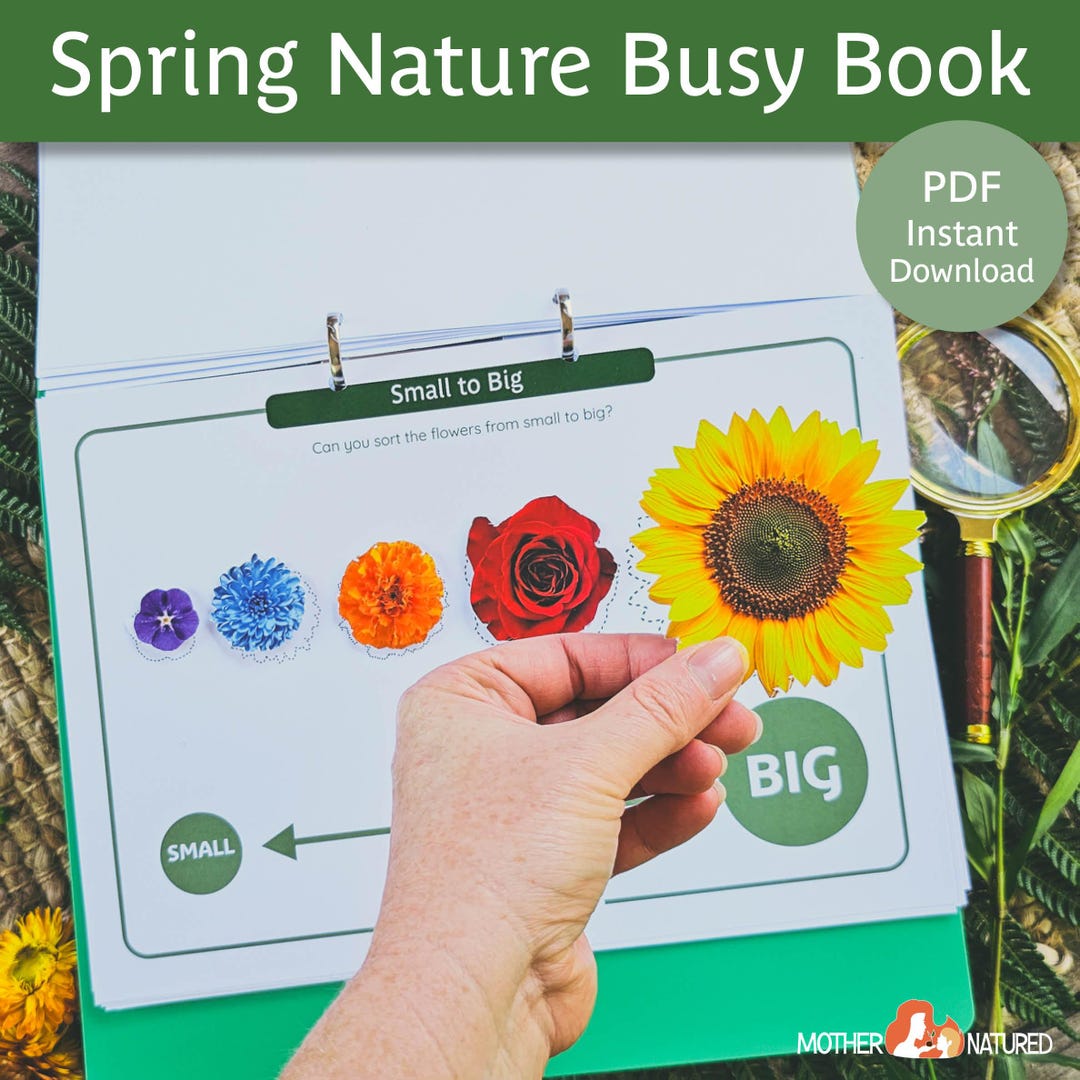 Spring Busy Book for Preschoolers | Spring Nature Busy Book | Spring ...