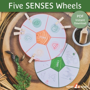 Five Senses Nature Wheel | Nature Sensory Activity for Kids | Outdoor ...