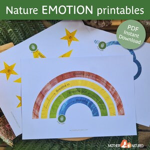 Nature Emotion Printables for Kids | Montessori Emotion Printables ...