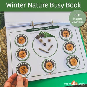 Winter Busy Book for Preschoolers | Winter Nature Busy Book | Winter ...