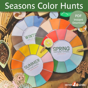 SEASONAL COLOR HUNT | Seasonal Nature Color Wheels | Spring Hunt ...