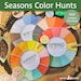 SEASONAL COLOR HUNT | Seasonal Nature Color Wheels | Spring Hunt ...