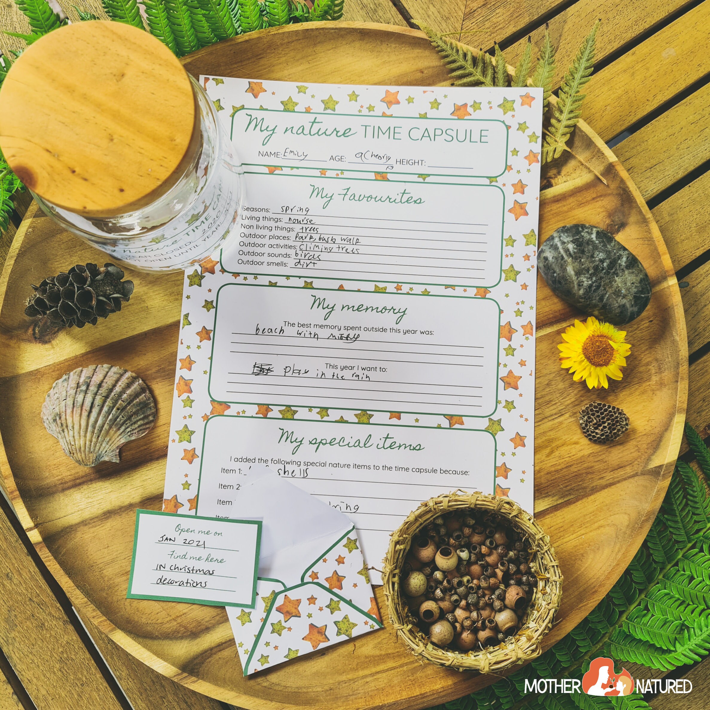 Nature Time Capsule Time Capsule Activity for Kids - Etsy