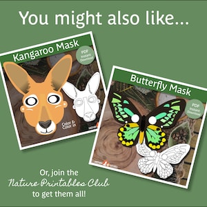 Printable Wombat Mask | Wombat Mask for Kids | Marsupial Mask ...