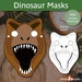 Dino Mask | Dinosaur Masks | Printable Dinosaur Masks | Dinosaur Mask ...