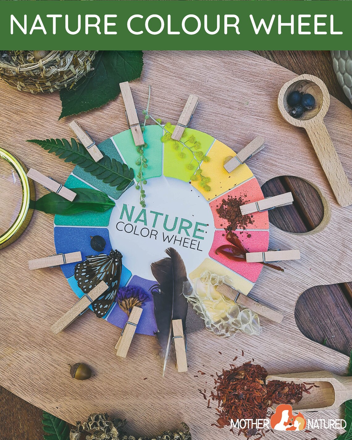 Nature COLOUR Wheel | Nature COLOR Wheel | Nature Play Printable ...