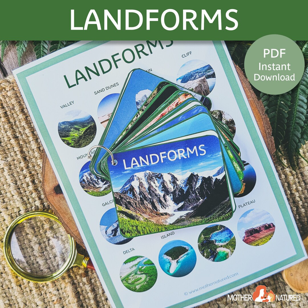 Landforms Booklet | Landforms Worksheet | Landforms Printable ...