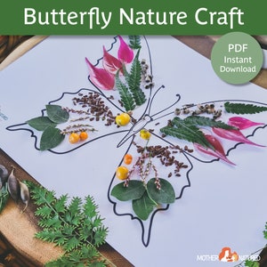 Butterfly Nature Craft | Butterfly Craft | Sustainable Craft for Kids ...
