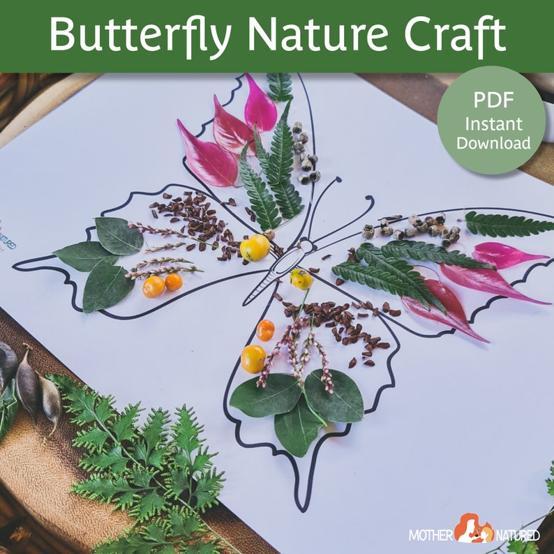 Butterfly Nature Craft Butterfly Craft Sustainable Craft - Etsy Australia