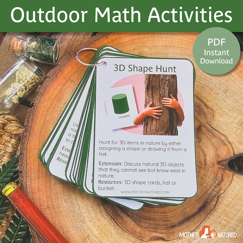Outdoor Math Activities | Nature Math Activities | Forest School Math ...