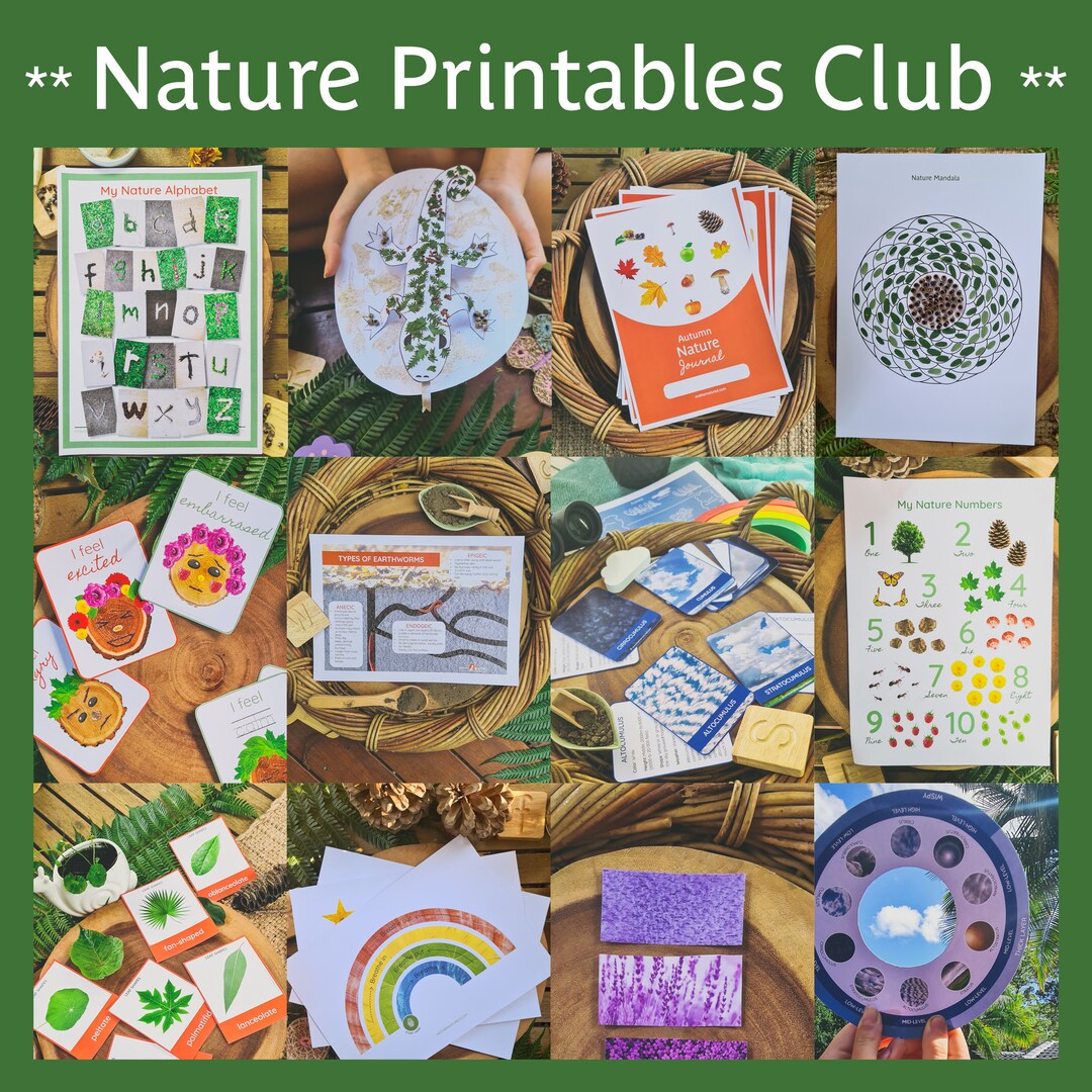 Nature Printables Library | ANNUAL MEMBERSHIP | Nature Play Activities ...