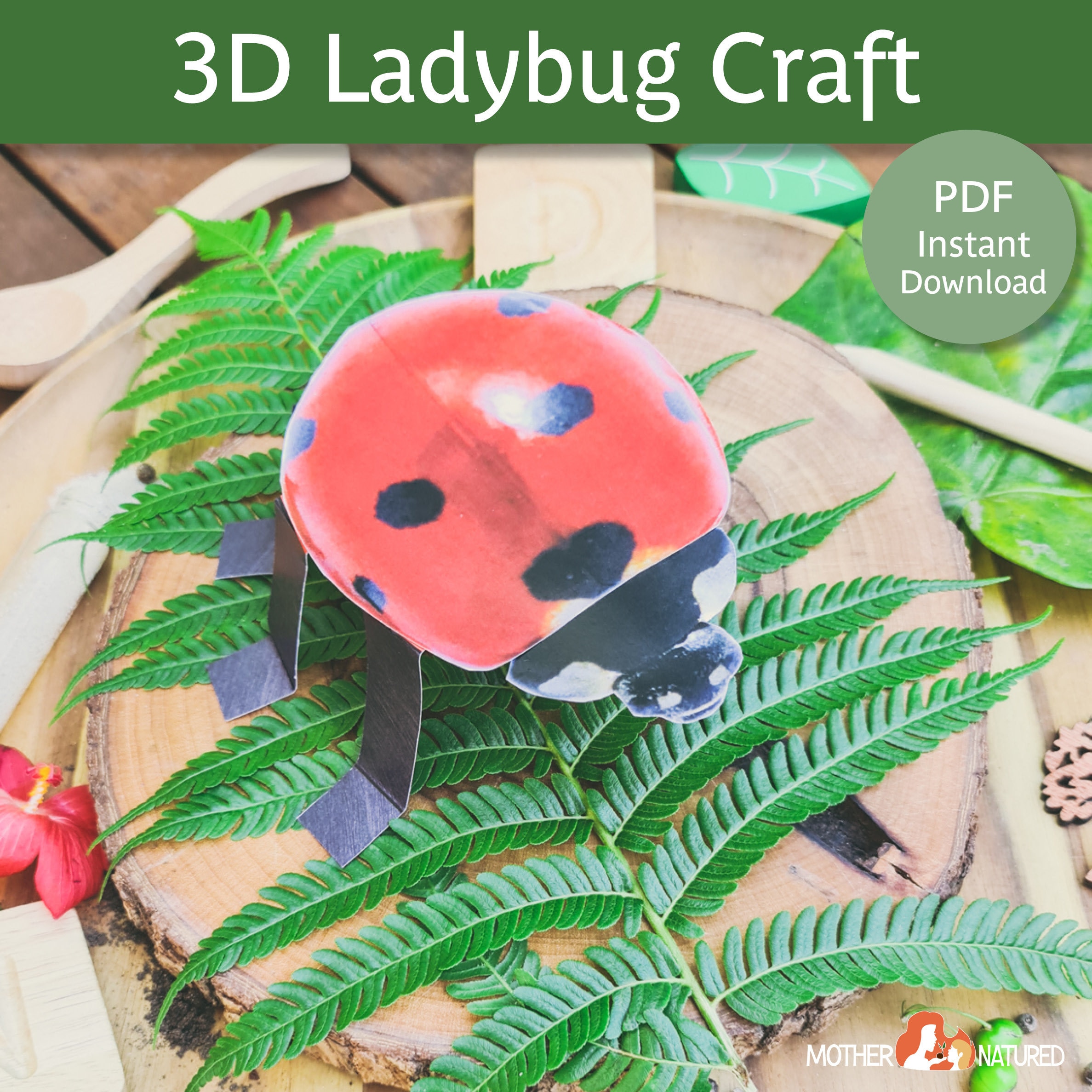 Ladybeetle Craft Ladybug Craft 3D Lady Beetle Craft Lady Bug Activity ...