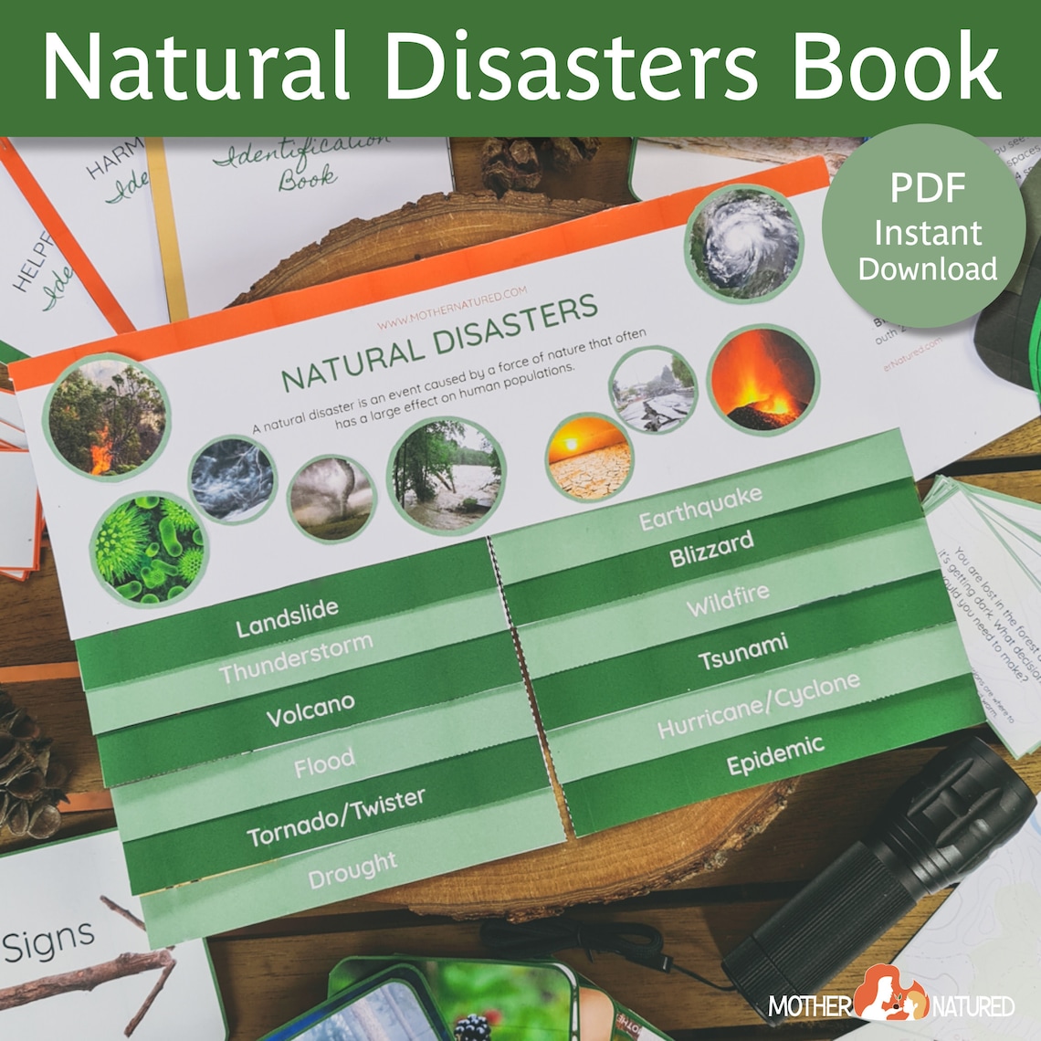 Natural Disaster Worksheet Natural Disasters Booklet - Etsy