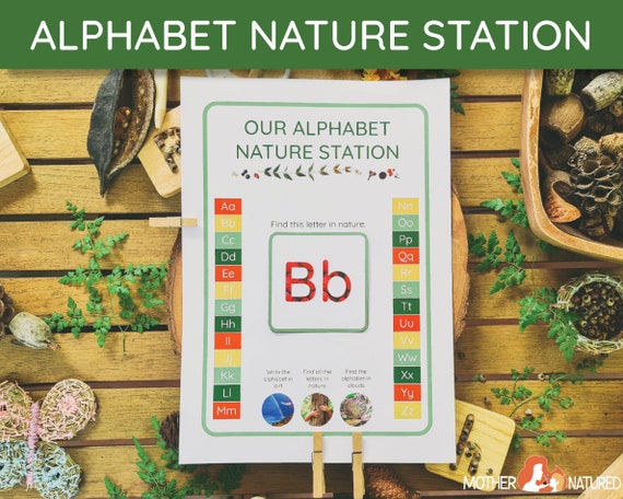 Nature Alphabet Station Alphabet Wall Chart Alphabet Wall - Etsy