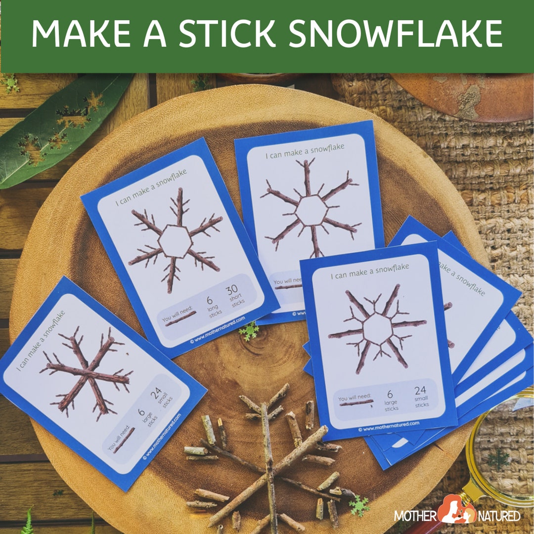 Outdoor Winter Activity | Winter Loose Parts Play | Snowflake Activity ...