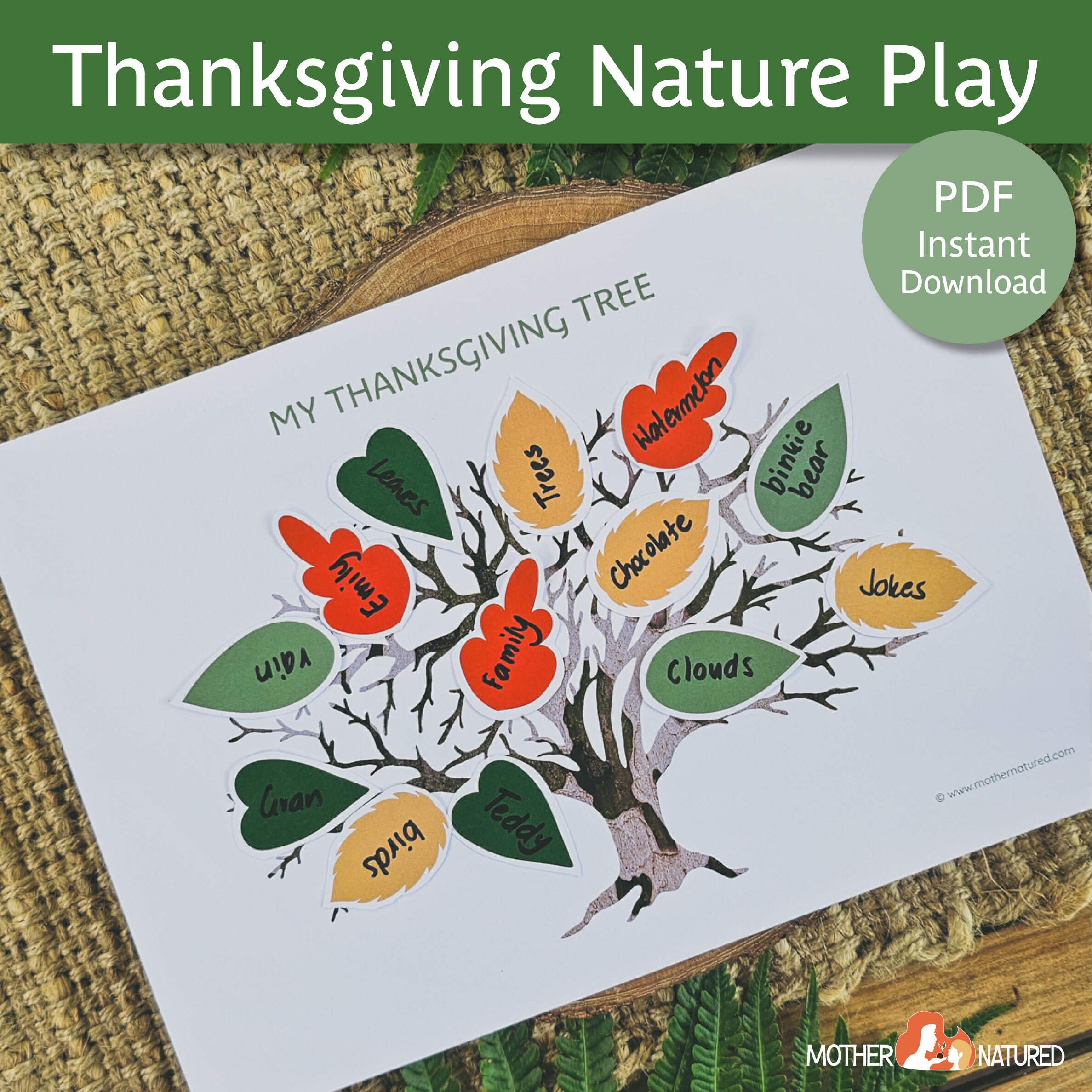 Thanksgiving Tree Craft Thanksgiving Printable - Etsy