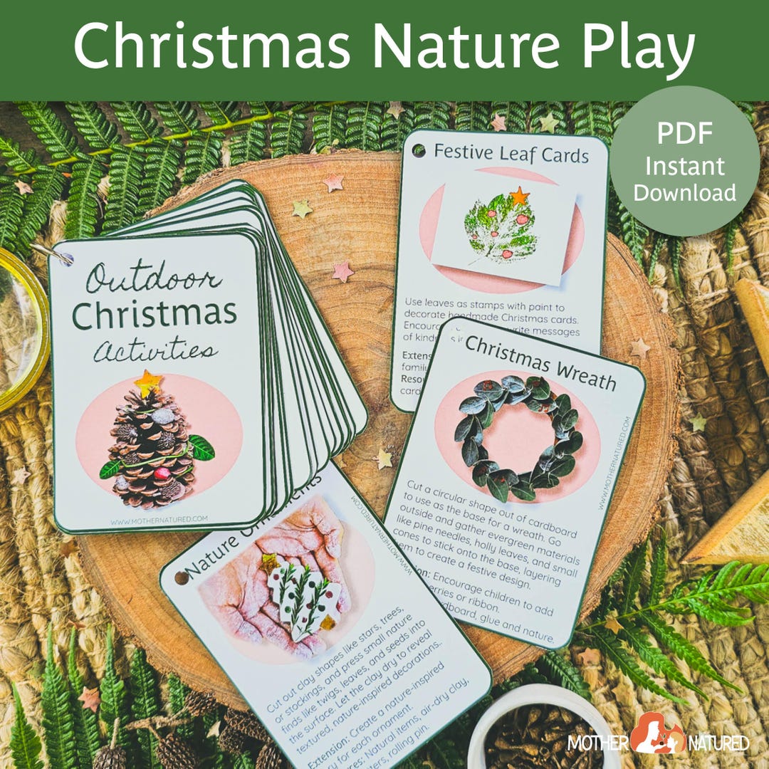 Christmas Outdoor Activity Cards | Christmas Nature Activities ...