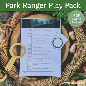 Park Ranger Play Printables | World Ranger Day Printables | Dramatic ...