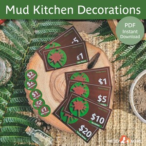 Mud Kitchen Decorations | Mud Kitchen Printables | Mud Kitchen Decor ...