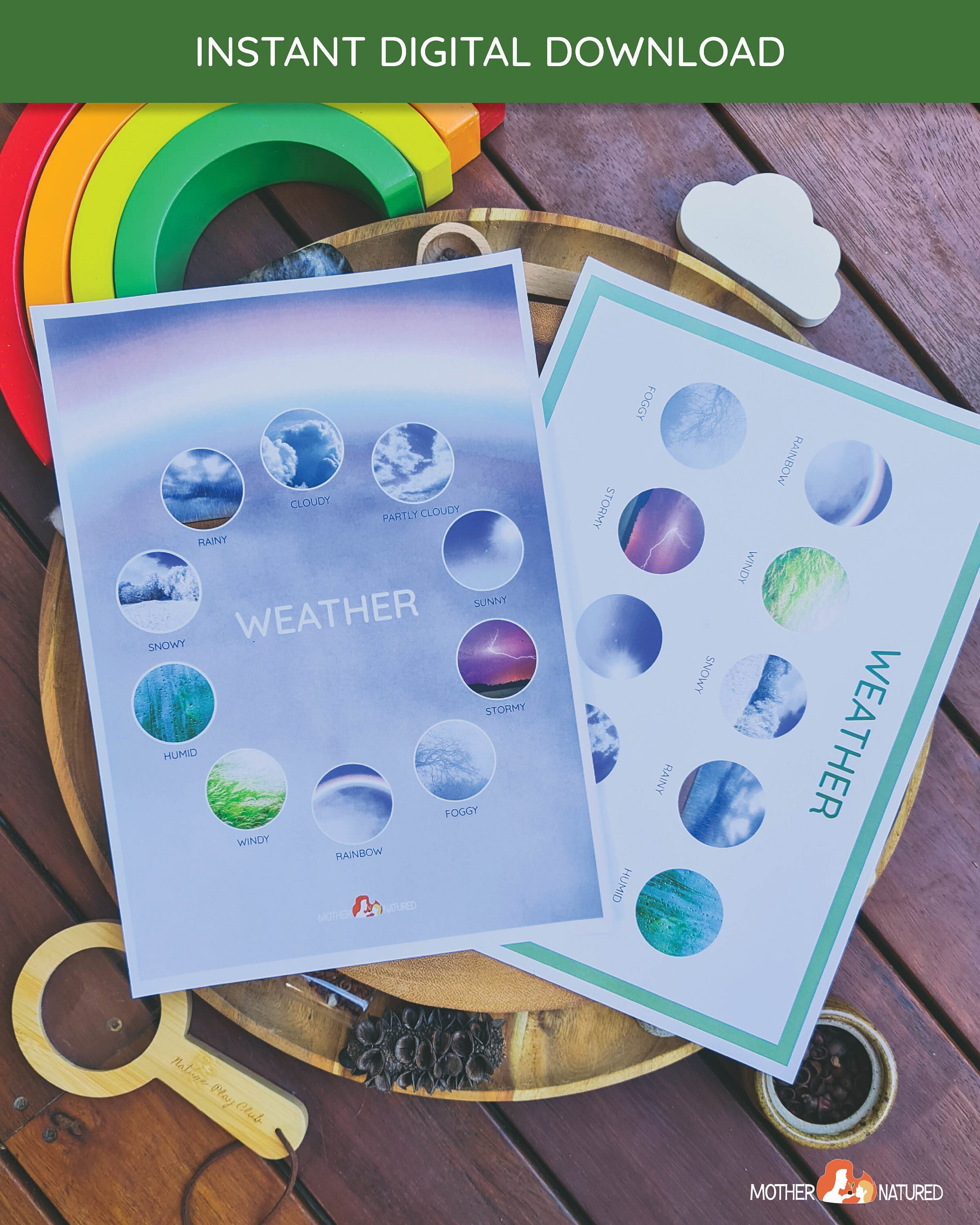 Educational WEATHER PRINTABLES Weather Station Weather - Etsy
