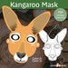 Kangaroo Mask Printable Kangaroo Mask for Kids Australian Animal Mask ...