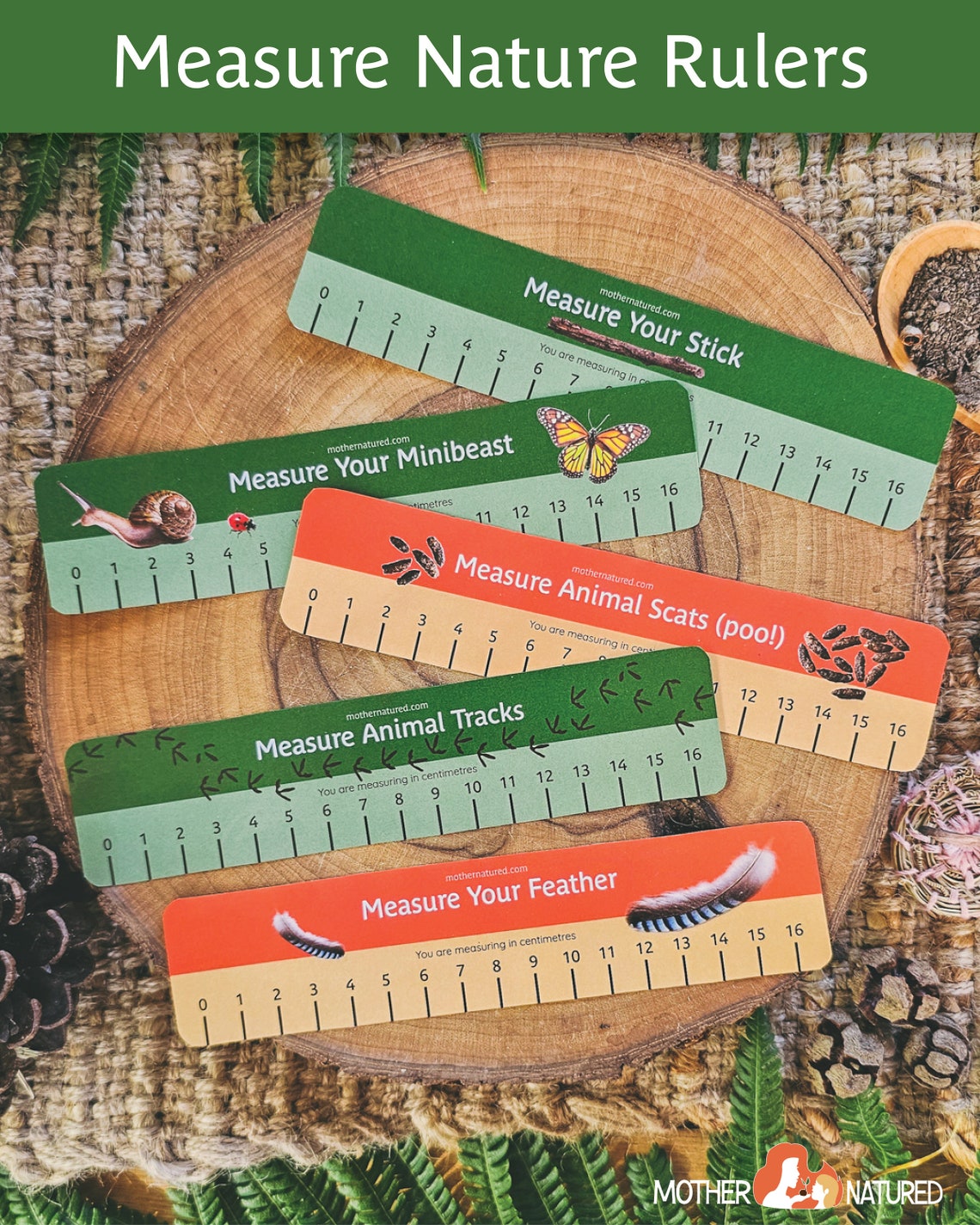 Measure Nature Rulers | Outdoor Play Printables | Nature Math | Nature ...