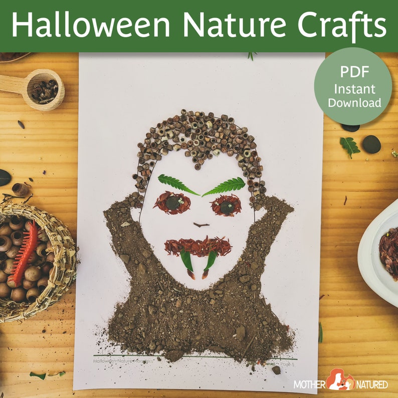 HALLOWEEN CRAFTS for Kids Halloween Nature Crafts - Etsy