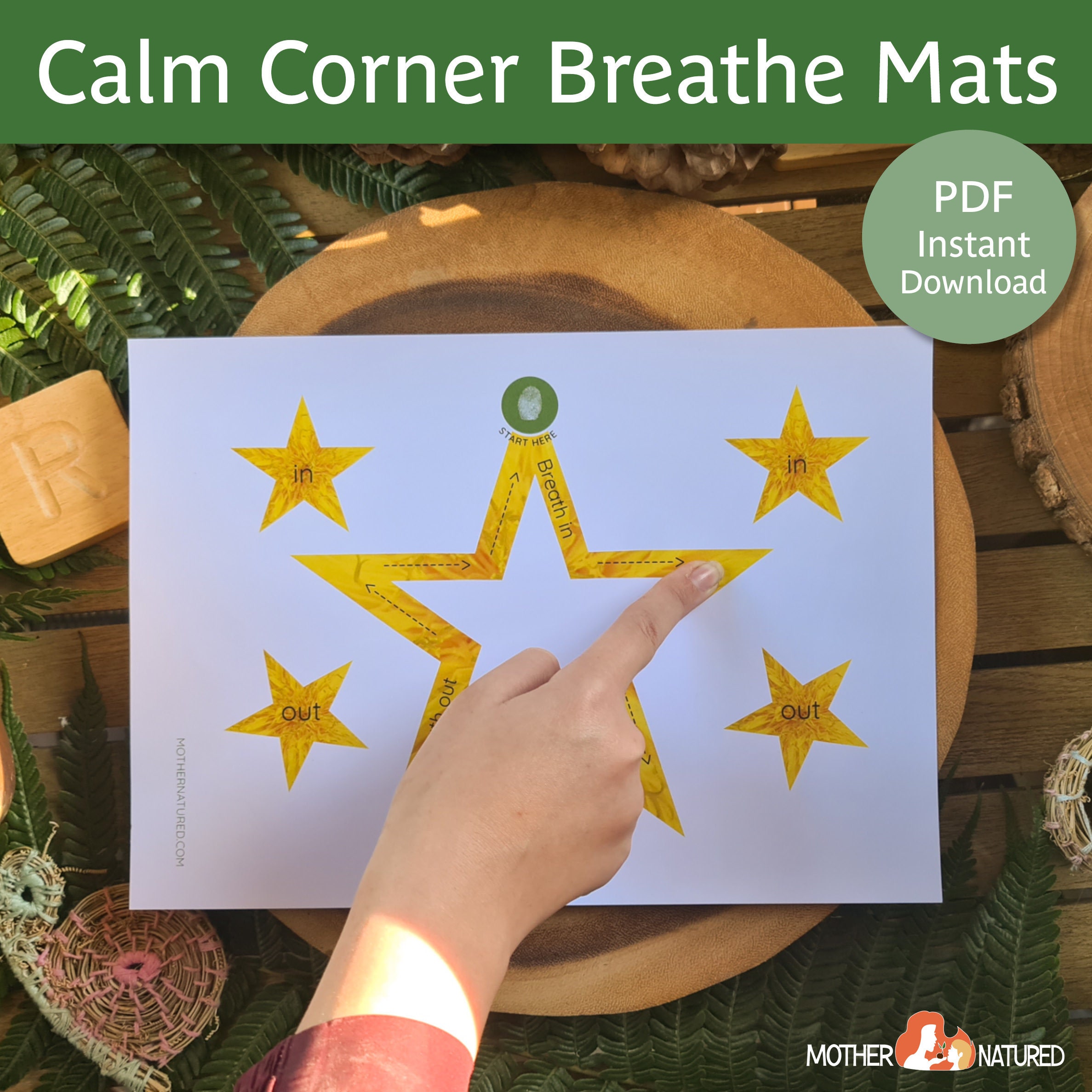 Calm Corner Breathe and Trace Printables Calm Corner Printables Calm ...
