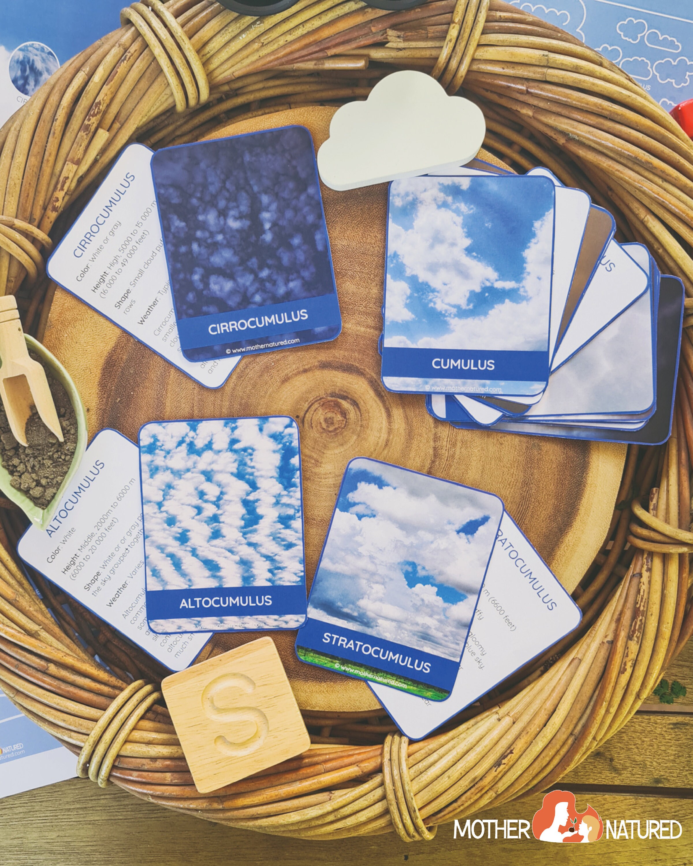 Cloud Identification Cards Types of Clouds Clouds - Etsy