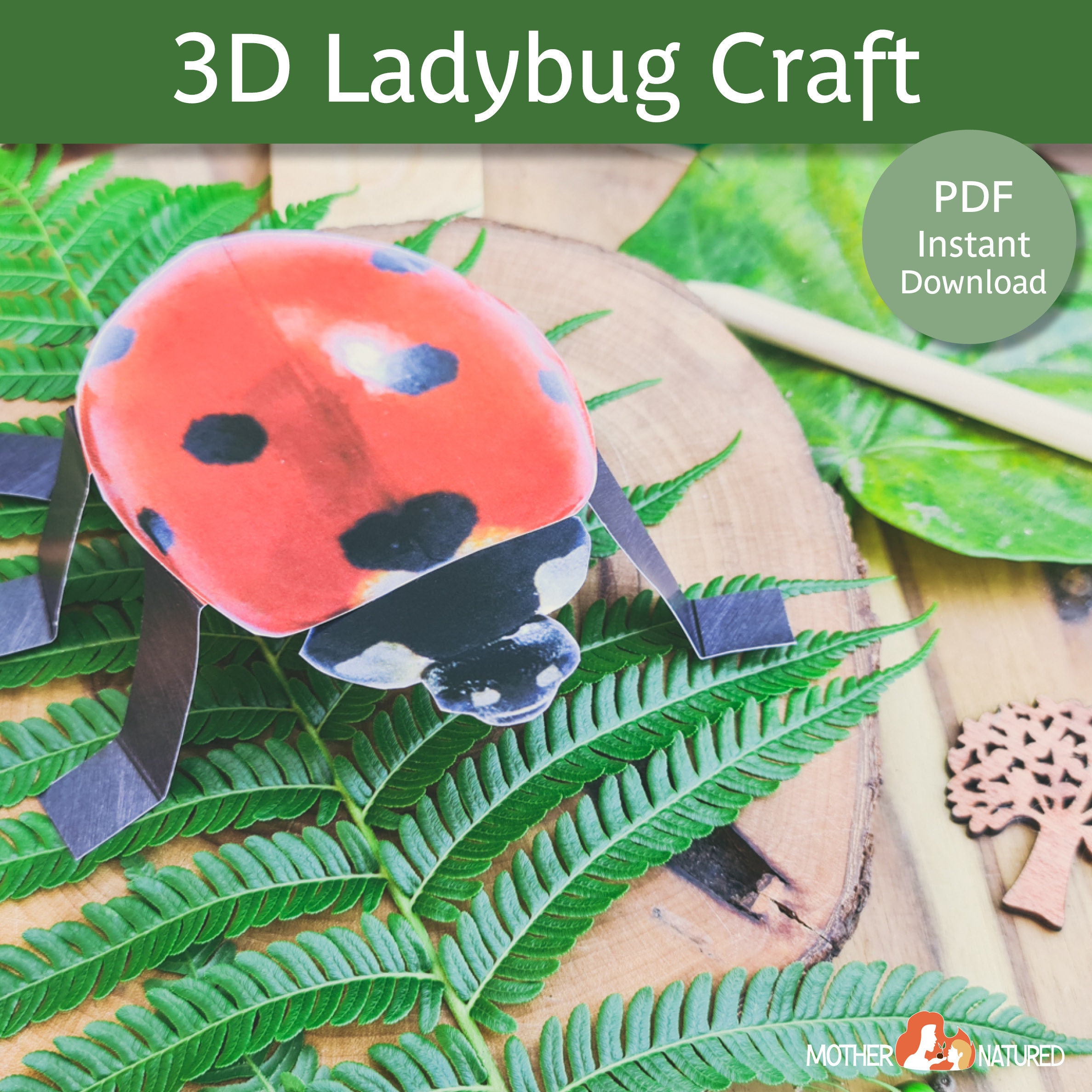 Ladybeetle Craft Ladybug Craft 3D Lady Beetle Craft Lady Bug Activity ...