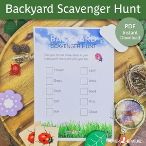 Backyard Scavenger Hunt | Backyard Activities for Kids | Backyard Games ...