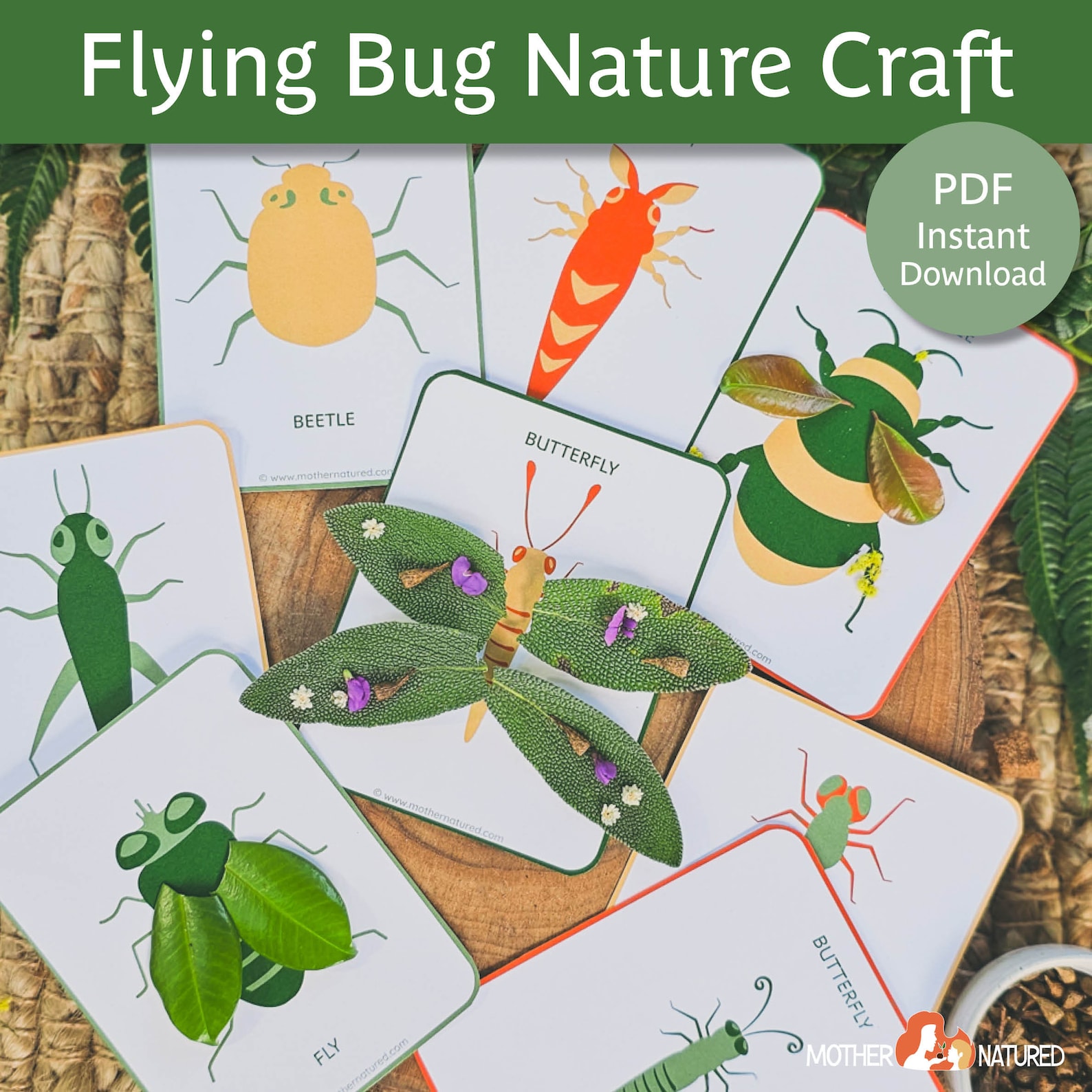 Insect Craft | Bug Nature Crafts | Bug Craft | Moth Craft | Insect Art ...