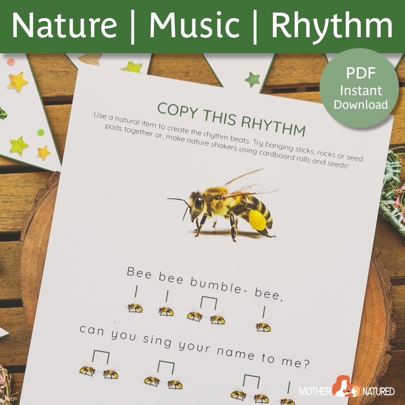 Nature Music Activity | Nature Rhythm Activity | Forest School Music ...