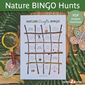 Nature Bingo Activity | Nature Bingo Scavenger Hunt | Nature Bingo Hunt ...