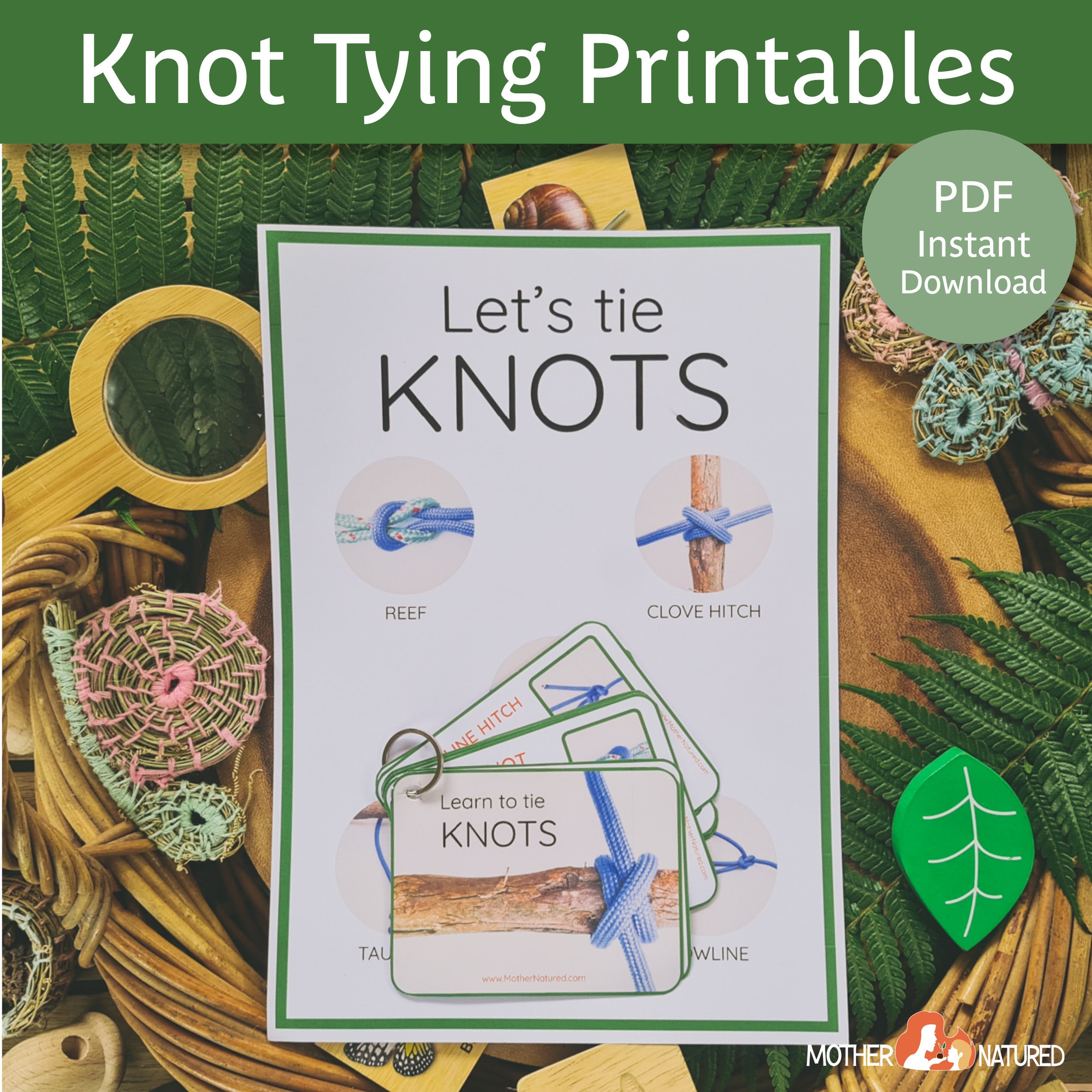 Knot Tying Guide | Knot Poster | Knot Booklet | Knot Tying Activities ...