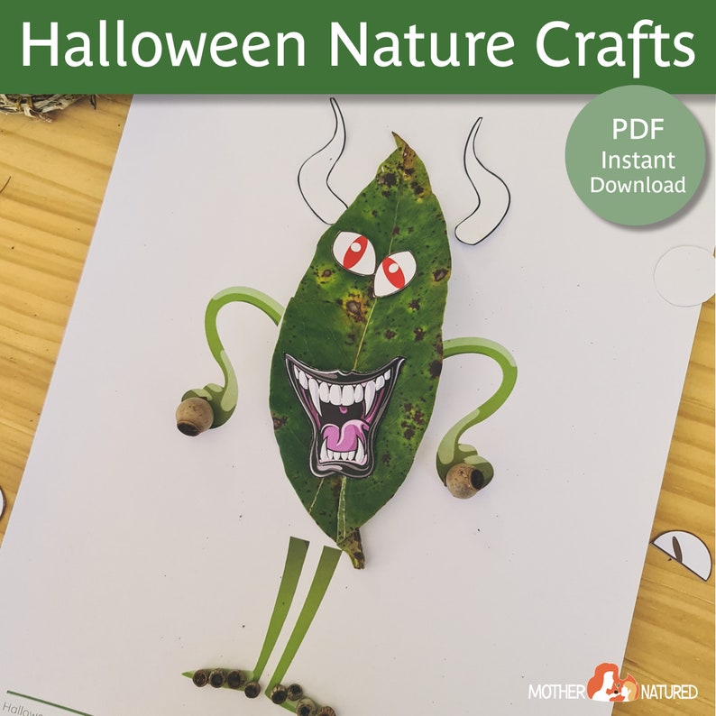 HALLOWEEN CRAFTS for Kids Halloween Nature Crafts - Etsy