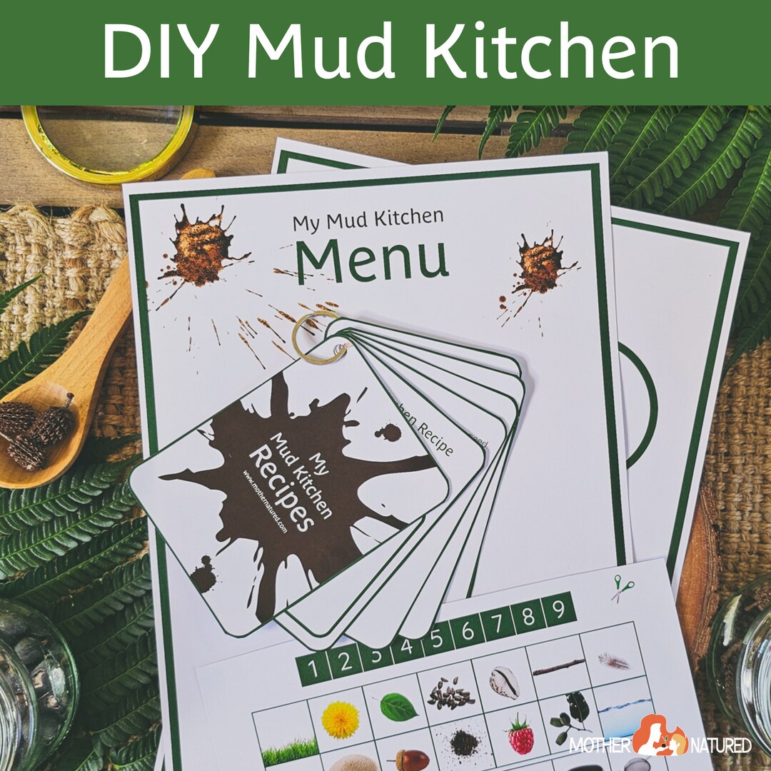 Mud Kitchen DIY Recipe Cards | Mud Kitchen Play Pack | Mud Kitchen ...