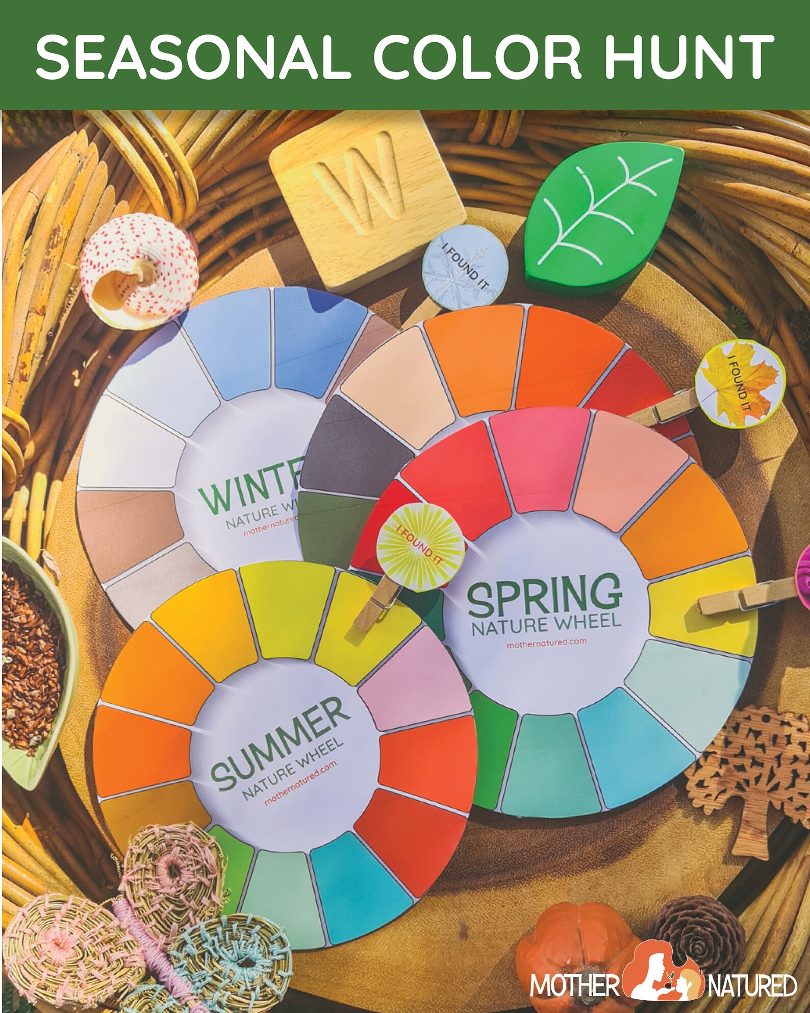 SEASONAL COLOR HUNT | Seasonal Nature Color Wheels | Spring Hunt ...