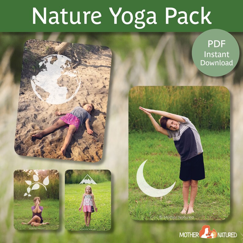 NATURE YOGA Cards | Yoga Cards for Kids | Kids Yoga Printables ...