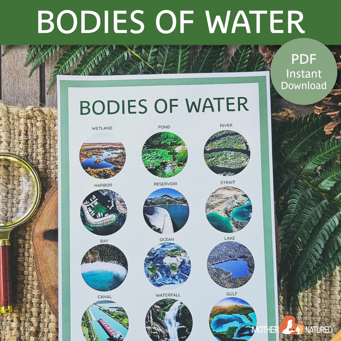 Bodies of Water Worksheet | Bodies of Water Activity | Bodies of Water ...