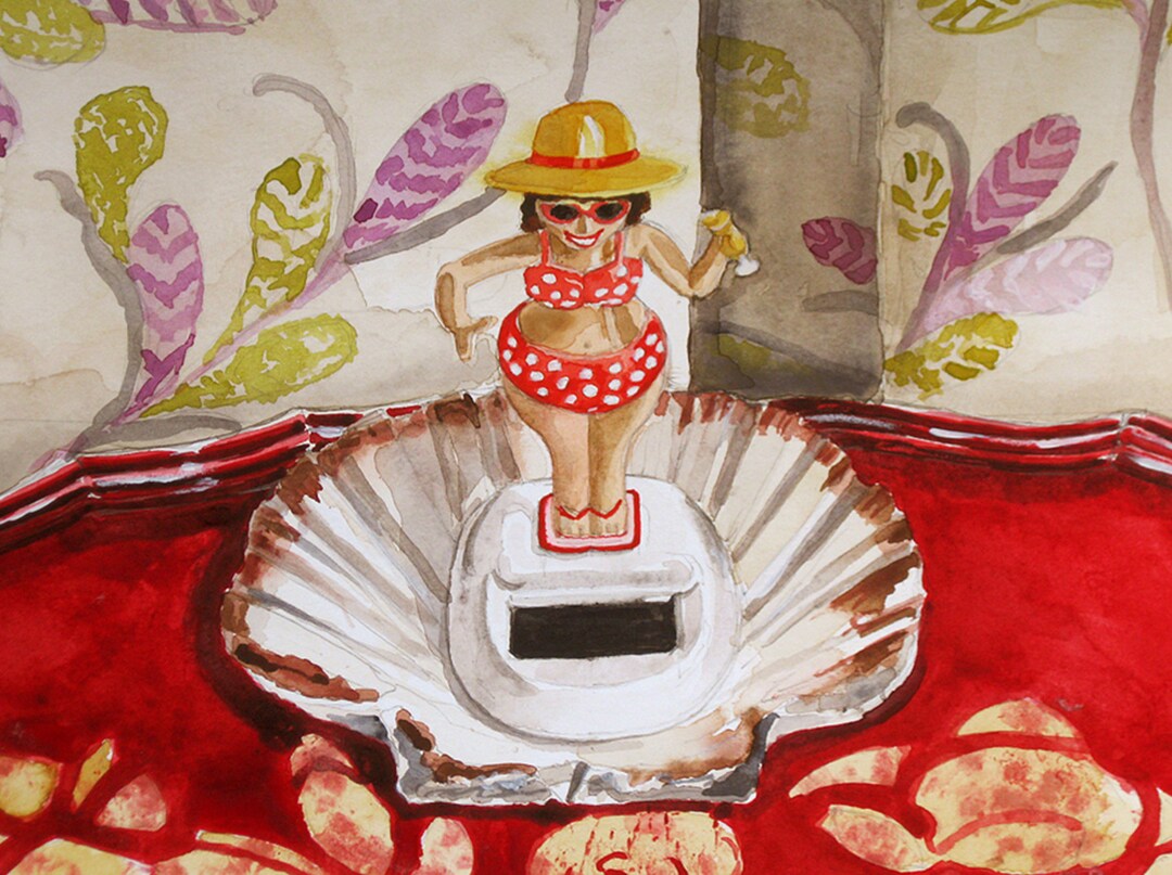 A Modern Venus. Original, Still Life Watercolour, Signed by the Artist ...