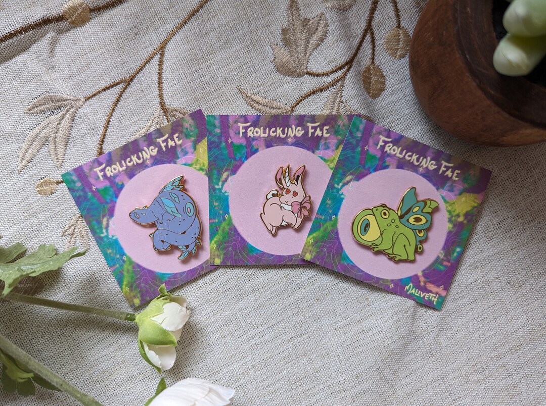 Frolicking Fae Pins Hard Enamel Pin Fairy D&D TTRPG Fantasy Celestial ...