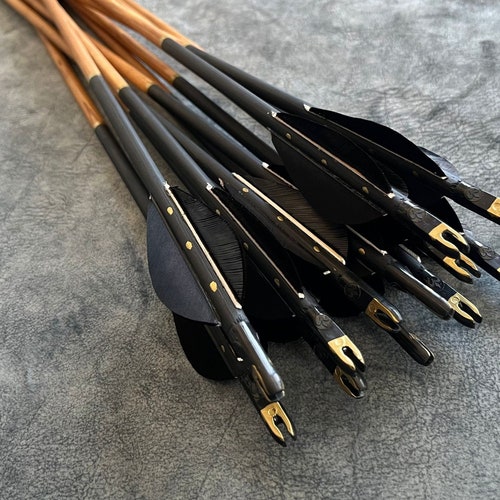 Traditional Wooden Target Arrow Purple Design 12 PCS / - Etsy