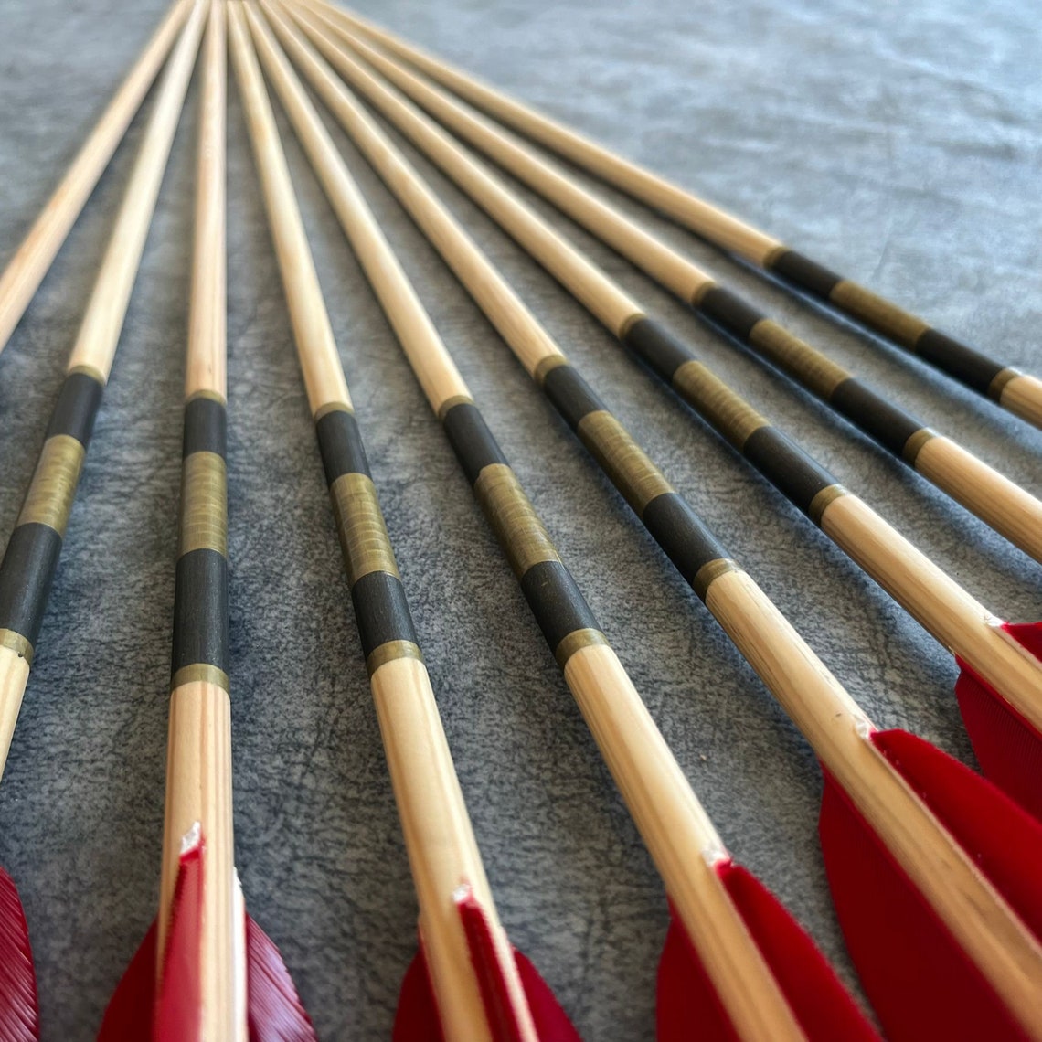 Traditional Wooden Target Arrow - Wooden Nock Design - 12 PCS / Ottoman ...