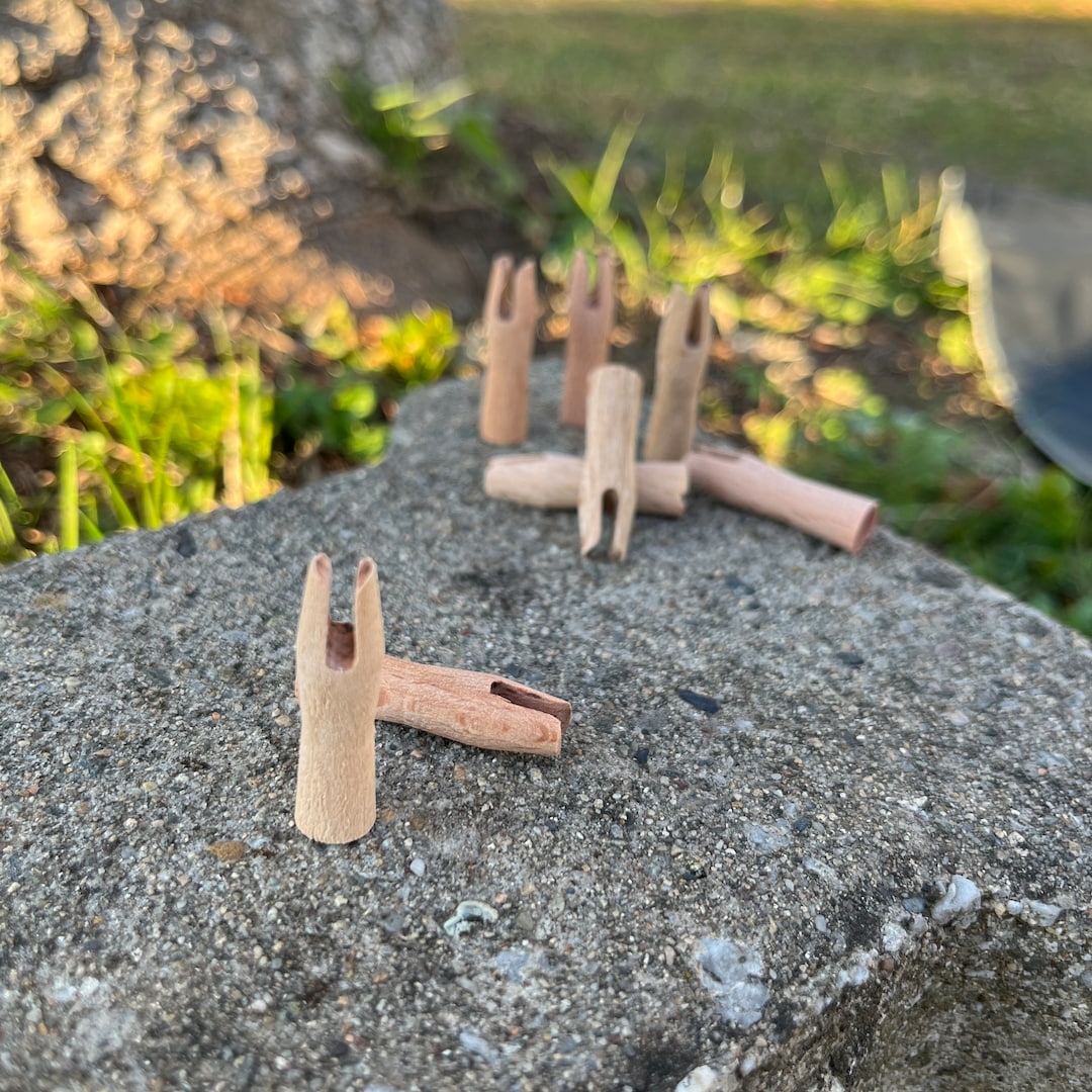 Handmade Wooden Arrow Nock 100 Pcs - Shapely Form - Traditional Ottoman ...