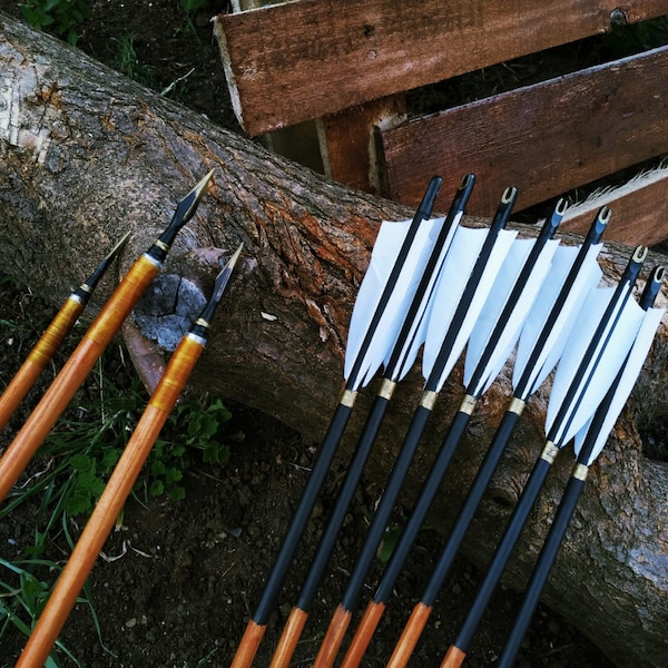 Wooden Medieval Arrows - Etsy