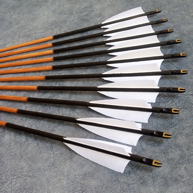 Traditional Wooden Hunting Arrow Medieval Design 6 PCS / Ottoman and ...